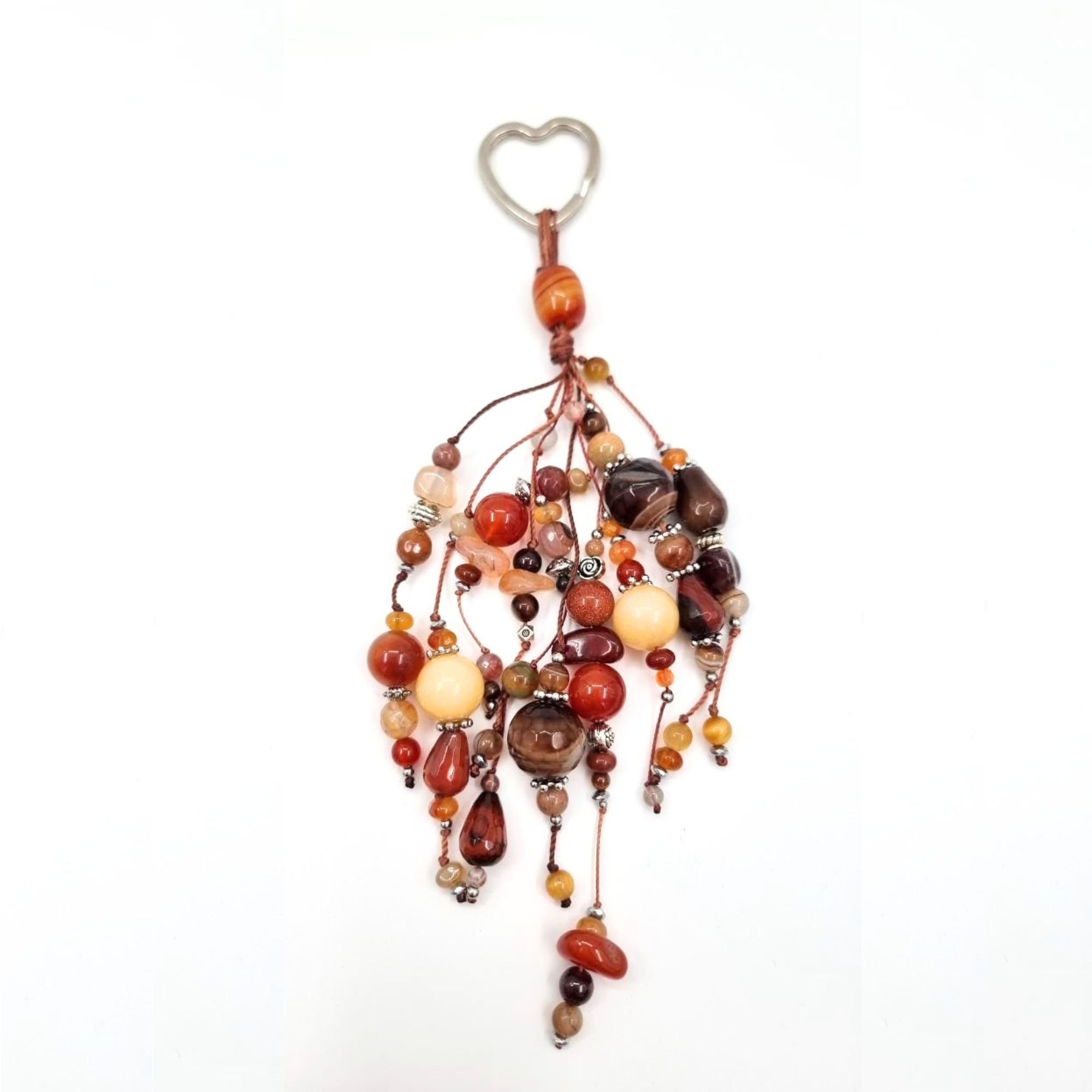 Agate Keychain / Handmade / ChakanaVibes Jewlery
